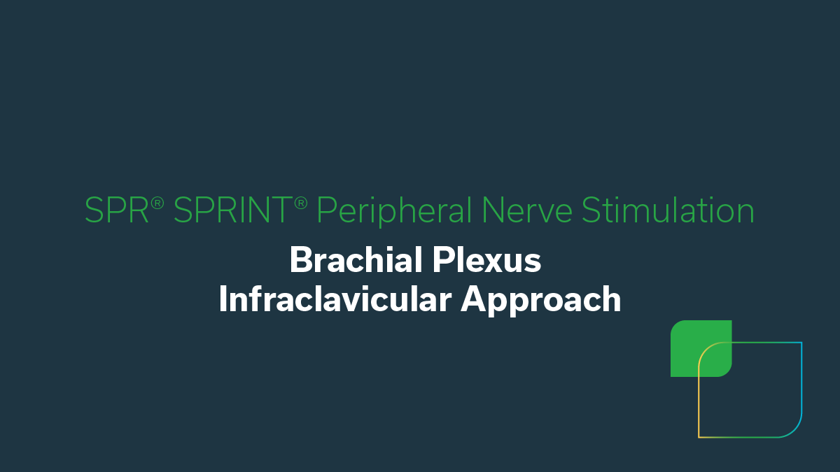 Infraclavicular Brachial Plexus | SPR
